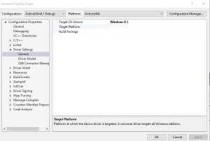 Windows 10 WDK and Visual Studio 2015 – OSR